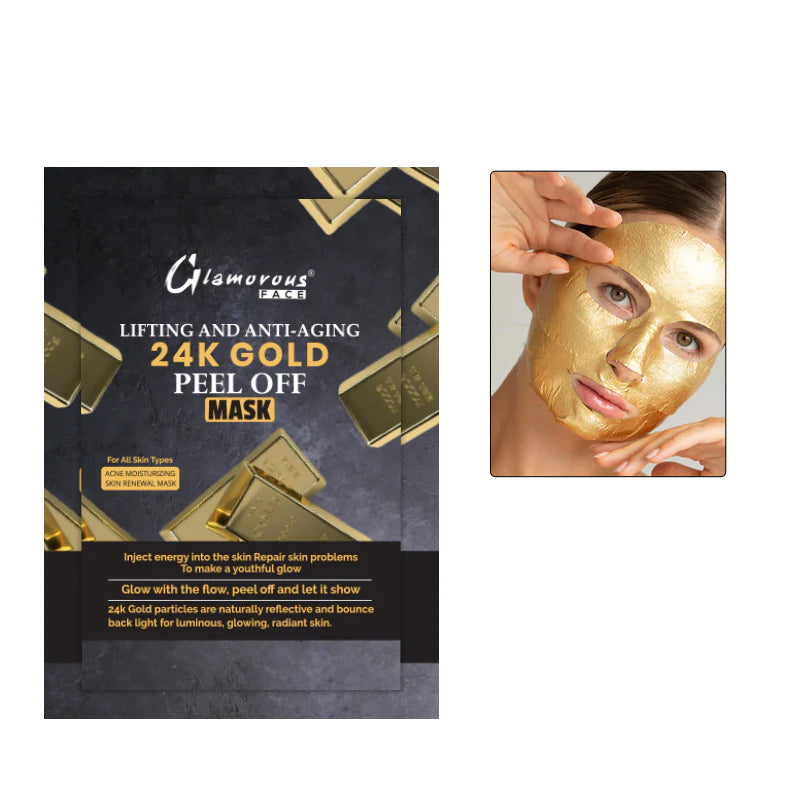 Glamorous Face Lifting And Anti Aging 24K Gold Peel Off Mask – B&G Store