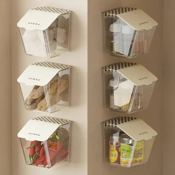 Wall Mounted Airtight Food Storage Container Spice Keeper – BnG Store